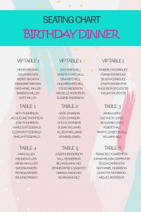 10+ Printable Seating Chart template example psd design | Template ...