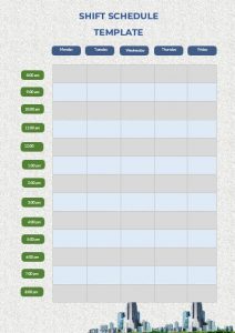 10+ Shift Schedule Template Sample | Template Business PSD, Excel, Word ...