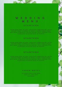 10+ Wedding Menu psd template free | Template Business PSD, Excel, Word ...
