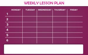 10+ Weekly Lesson Plan free psd template | Template Business PSD, Excel ...