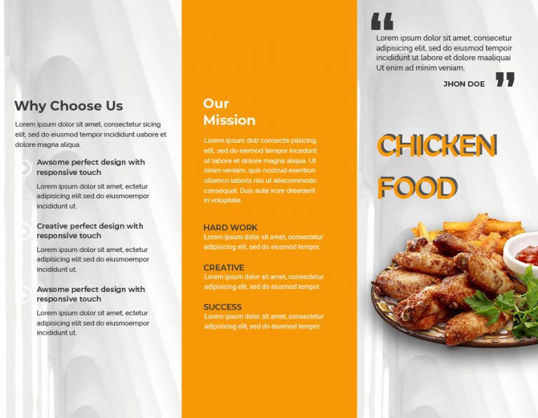 10+ 3 fold brochure free psd template | Template Business PSD, Excel ...