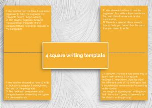 5+ 4 Square Writing template free psd | Template Business PSD, Excel ...