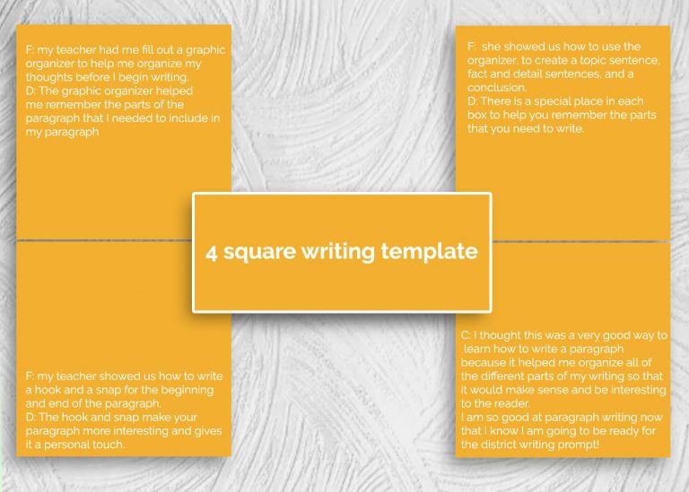 5+ 4 Square Writing template free psd | Template Business PSD, Excel ...