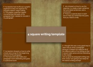5+ 4 Square Writing template free psd | Template Business PSD, Excel ...