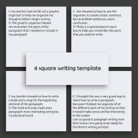 5+ 4 Square Writing template free psd | Template Business PSD, Excel ...