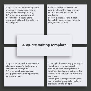 5+ 4 Square Writing template free psd | Template Business PSD, Excel ...