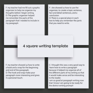 5+ 4 Square Writing template free psd | Template Business PSD, Excel ...