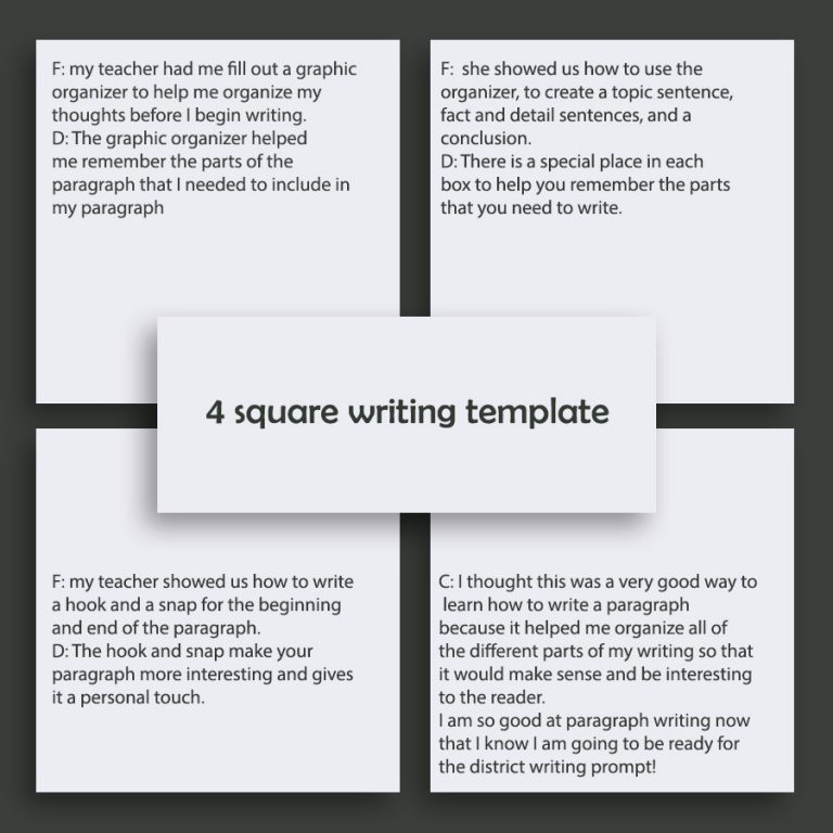 5+ 4 Square Writing template free psd | Template Business PSD, Excel ...
