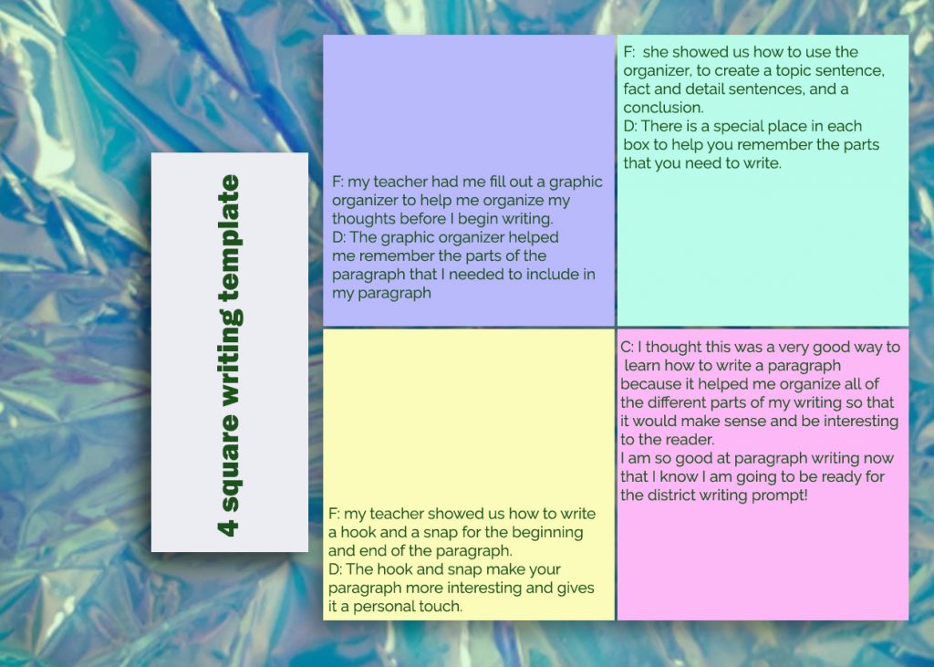 5+ 4 Square Writing template free psd | Template Business PSD, Excel ...