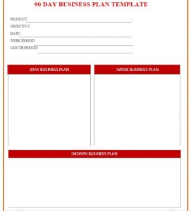 10+ 90 Day Business Plan Template | Template Business PSD, Excel, Word, PDF