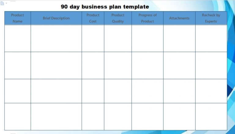 10+ 90 Day Business Plan Template | Template Business PSD, Excel, Word, PDF