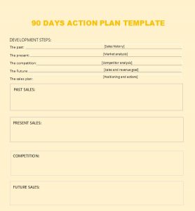 5+ 90-Days Action Plan Template | Template Business PSD, Excel, Word, PDF