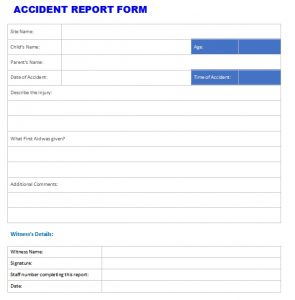 10+ Accident Report Form Template | Template Business PSD, Excel, Word, PDF