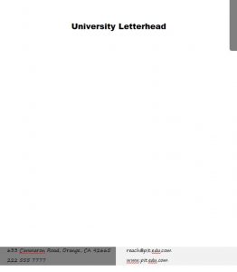 10+ University Letterhead Template | Template Business PSD, Excel, Word ...