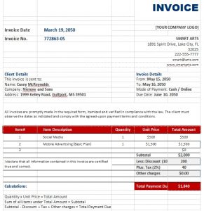 10+ A3 Invoice Template | Template Business PSD, Excel, Word, PDF