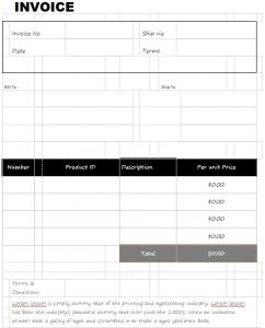 10+ A3 Invoice Template | Template Business PSD, Excel, Word, PDF
