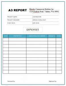 10+ A3 Report Template | Template Business PSD, Excel, Word, PDF