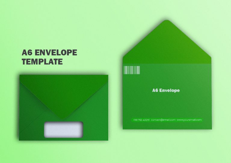 5+ A6 Envelope psd template free | Template Business PSD, Excel, Word, PDF