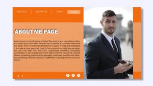 5+ About Me Page example psd design | Template Business PSD, Excel ...