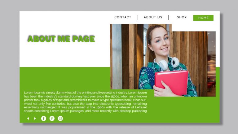 5+ About Me Page example psd design | Template Business PSD, Excel ...