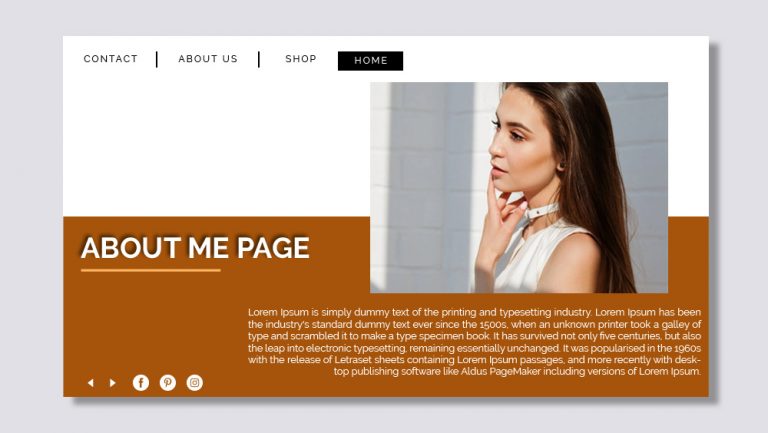 5+ About Me Page example psd design | Template Business PSD, Excel ...