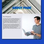 9+ About page free template in PSD | Template Business PSD, Excel, Word ...