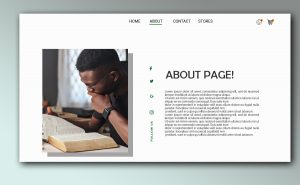 9+ About page free template in PSD | Template Business PSD, Excel, Word ...