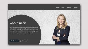9+ About page free template in PSD | Template Business PSD, Excel, Word ...