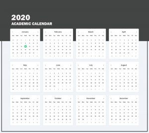 10+ Academic Calendar psd template free | Template Business PSD, Excel ...