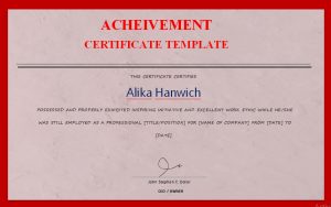 10+ Achievement Certificate Template | Template Business PSD, Excel ...