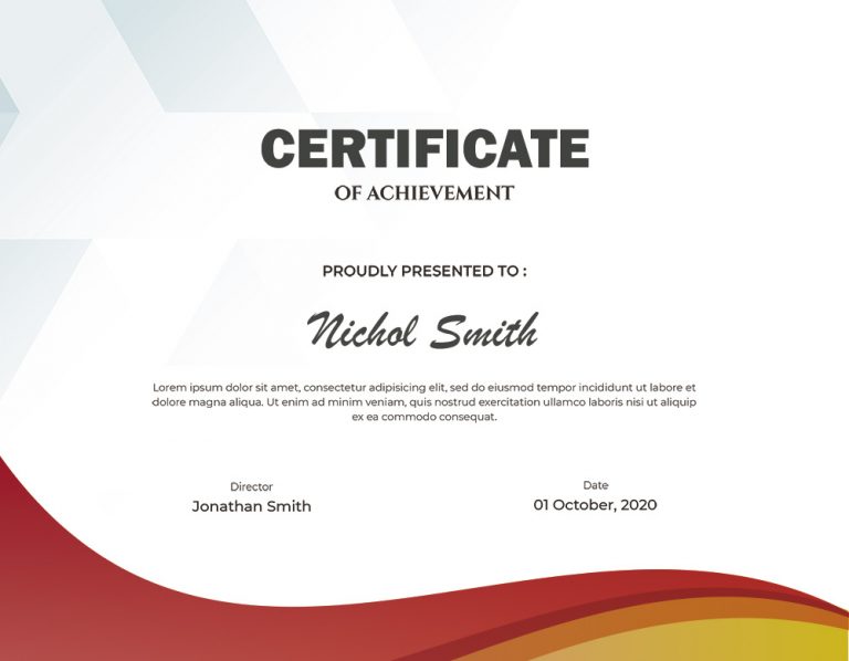 10+ Achievement Certificates example psd design | Template Business PSD ...