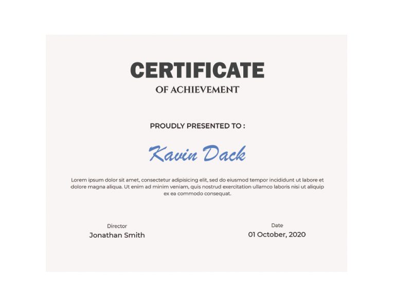 10+ Achievement Certificates example psd design | Template Business PSD ...