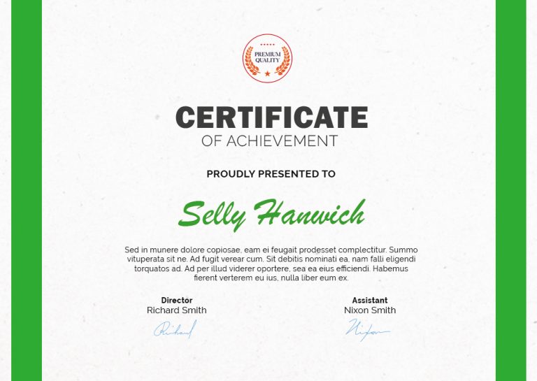 10+ Achievement Certificates example psd design | Template Business PSD ...