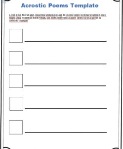 10+ Acrostic Poems Template | Template Business PSD, Excel, Word, PDF