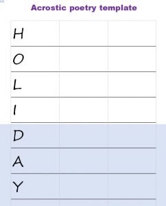 10+ Acrostic Poetry Template | Template Business PSD, Excel, Word, PDF