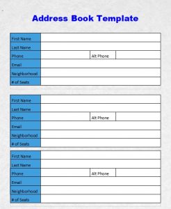 10+ Address Book Template | Template Business PSD, Excel, Word, PDF