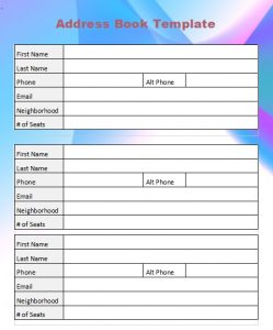 10+ Address Book Template | Template Business PSD, Excel, Word, PDF