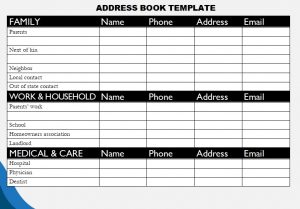 10+ Address Book Template | Template Business PSD, Excel, Word, PDF