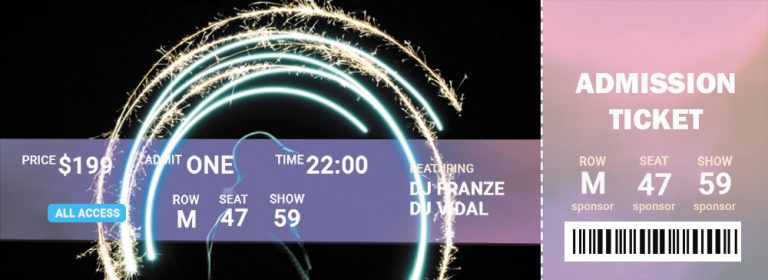 10+ Admission Ticket example psd design | Template Business PSD, Excel ...