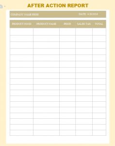 10+ After Action Report Template | Template Business PSD, Excel, Word, PDF