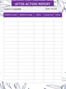 10+ After Action Report Template | Template Business PSD, Excel, Word, PDF