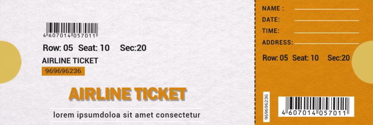 10+ Airline Ticket example psd design | Template Business PSD, Excel ...