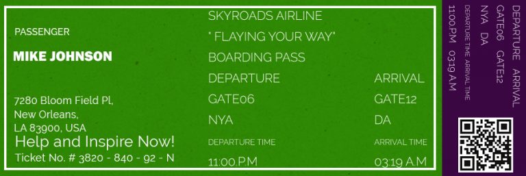 10+ Airline Ticket example psd design | Template Business PSD, Excel ...
