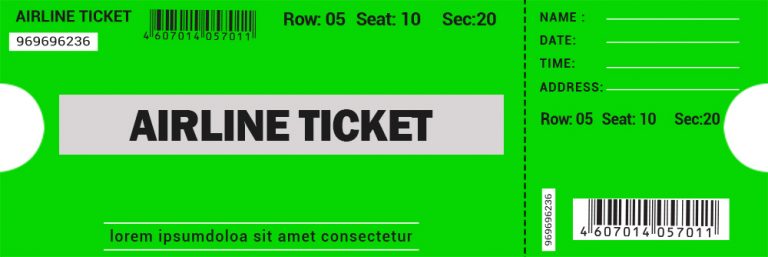 10+ Airline Ticket example psd design | Template Business PSD, Excel ...