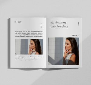 10+ All About Me Book example psd design | Template Business PSD, Excel ...