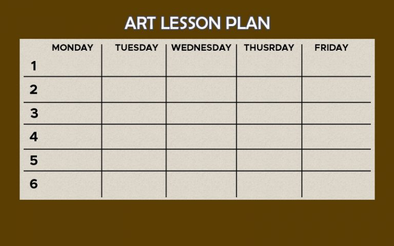 10+ Art lesson plan psd template free | Template Business PSD, Excel ...