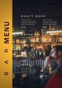9+ Bar menu free psd template | Template Business PSD, Excel, Word, PDF