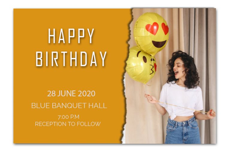 10+ Birthday card template free psd | Template Business PSD, Excel ...