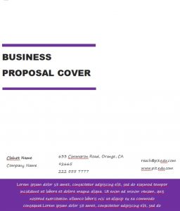 10+ Business Proposal Cover | Template Business PSD, Excel, Word, PDF