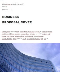 10+ Business Proposal Cover | Template Business PSD, Excel, Word, PDF
